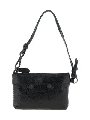 Balenciaga Le City" Lambskin Clutch - Black