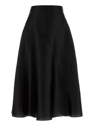Alberta Ferretti Silk Skirt - Black