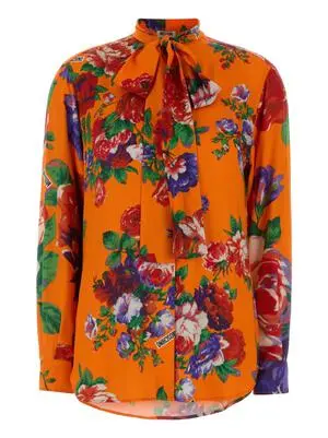 Moschino MOSCHINO Printed Satin Shirt Multicolor