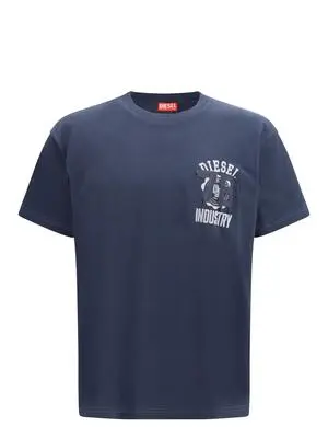 DIESEL® Short Sleeve Crewneck T-shirt - Blue