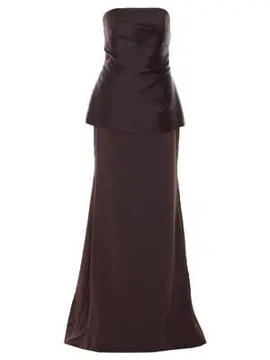 Solace London Alia Maxi Dress - Brown