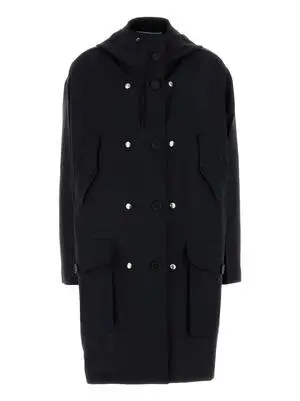 Prada Double Breasted Coat - Blue