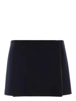 MIU MIU Miu Miu Virgin Wool And Cashmere Blend Skirt