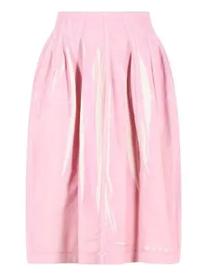 Marni MARNI Cotton Skirt With Side Slit Pockets Pink