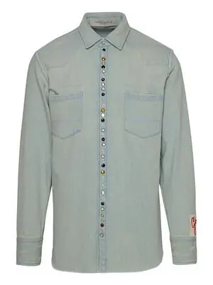 GOLDEN GOOSE Light Denim Shirt - Blue