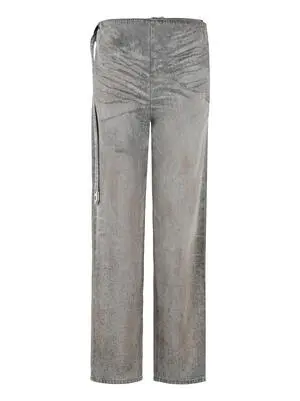DIESEL® D-thalira Grey Cotton Blend Jeans - Gray