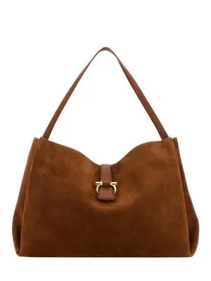 FERRAGAMO Medium Leather Shoulder Bag - Multicolor