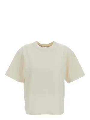 GOLDEN GOOSE Boxy Cotton Jersey T-shirt With Logo Patch - Multicolor