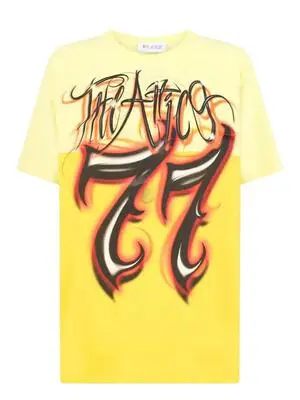 Attico Graphic Print Cotton T-shirt - Multicolor