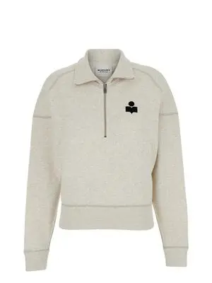 Isabel Marant Étoile Cotton Blend Sweatshirt With Logo - Multicolor