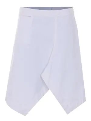 LEMAIRE LEMAIRE Asymmetrical Denim Skirt White