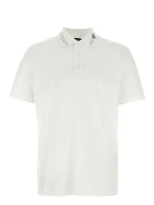 Versace Medusa Embroidery' Polo Shirt - White