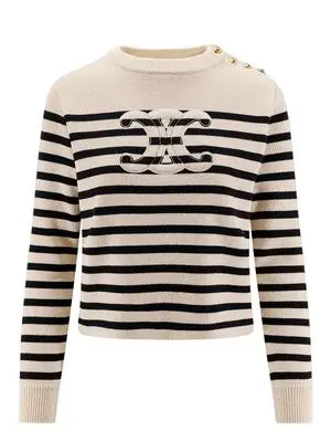 CELINE CELINE Triomphe Cashmere And Wool Sweater