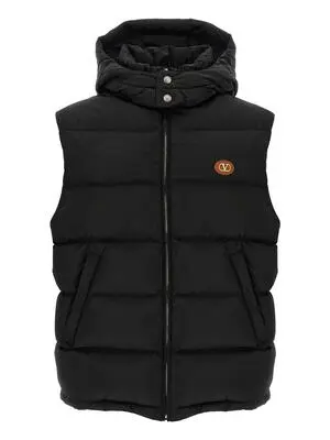 Valentino Garavani Vlogo Signature Puffer Vest - Black