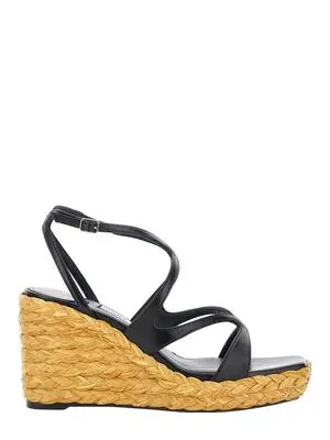 JIMMY CHOO Ayla Wedges With Leather Ankle Strap And High Heel - Multicolor
