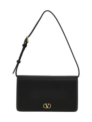 Valentino Garavani Vlogo Signature Shoulder Bag - Black