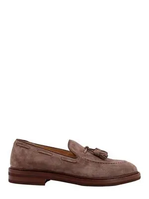Brunello Cucinelli Suede Tassel Loafers - Multicolor