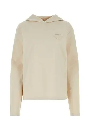Prada Oversize Sweatshirt With Logo Detail - Brown
