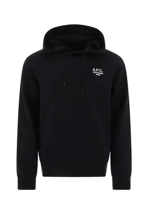 A.p.c. Logo Print Hoodie - Blue