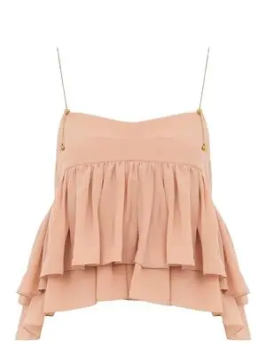 Chloé Sleeveless Silk Top - Multicolor