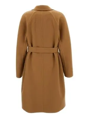 Max Mara Max Mara Wool Cashmere Wrap Coat Multicolor