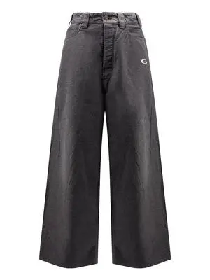 Balenciaga Trompe L'oeil Denim Trousers - Multicolor
