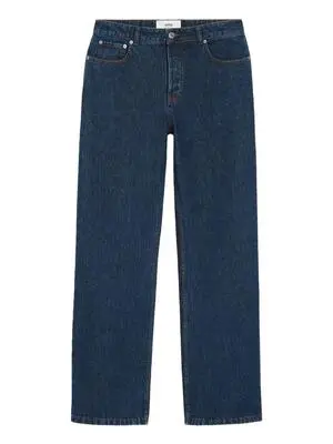 AMI Paris Wide Leg Denim Jeans - Multicolor