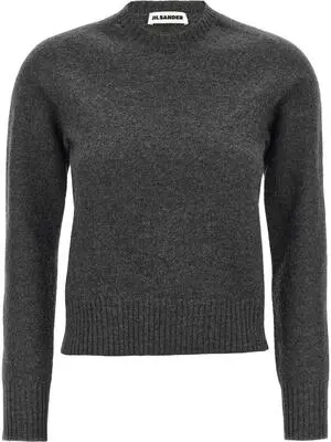 JIL SANDER JIL SANDER Wool Crew Neck Sweater Gray