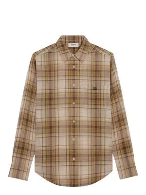 Celine Checked Cotton Shirt - Multicolor