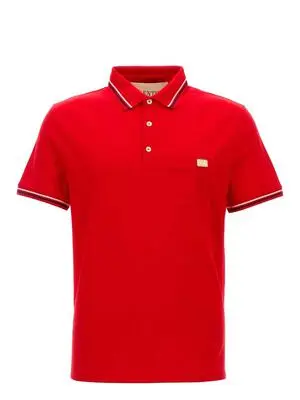 Valentino Garavani Cotton Polo Shirt - Red