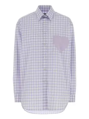 Moschino Embroidered Poplin Oversize Shirt - Multicolor