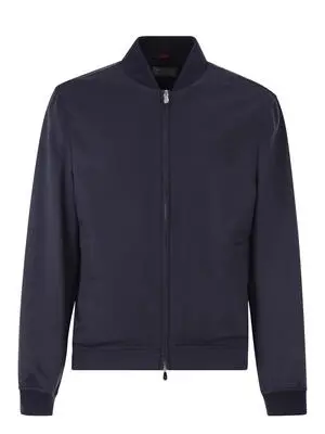 BRUNELLO CUCINELLI BRUNELLO CUCINELLI Lightweight Cashmere Flannel Bomber Jacket