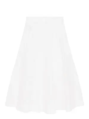 Zimmermann Crush Cotton Midi Skirt - Multicolor