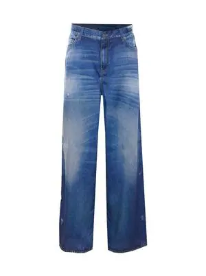 GOLDEN GOOSE Journey Boyfriend Pants - Blue