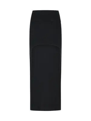 COURREGES Long Skirt - Black