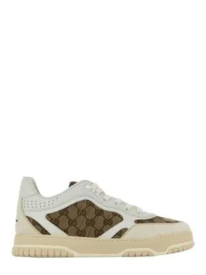 Gucci Gucci GG Supreme Fabric And Leather Sneakers Multicolor