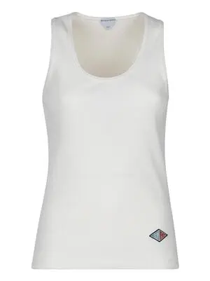 Bottega Veneta BOTTEGA VENETA Compact Cotton Ribbed Jersey Tank Top Multicolor