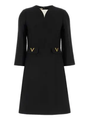Valentino Garavani Crepe Couture Dress - Black