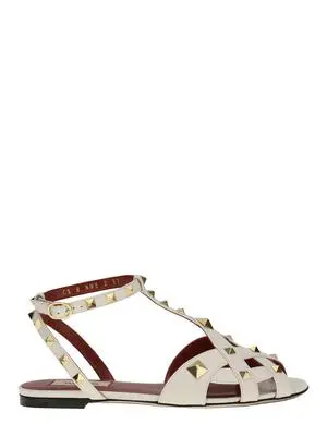 Valentino Garavani Studded Leather Sandals - Multicolor