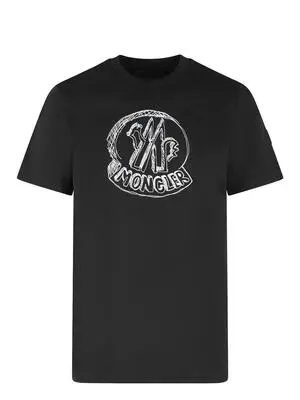 Moncler Cotton T-shirt - Black