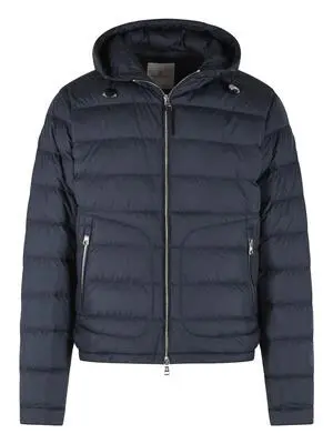 Moncler Sestriere' Hooded Down Jacket - Blue