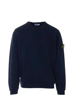 Stone Island Logo Sweatshirt - Blue