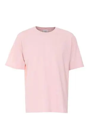 Saint Laurent Saint Laurent Men Piquet Cassandre Oversize T-Shirt Pink