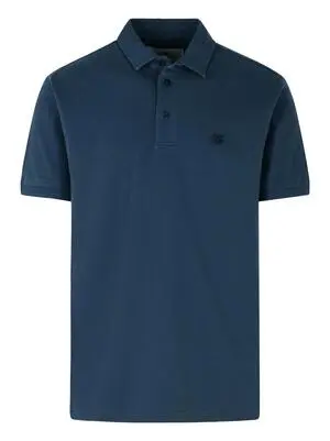 Etro Roma' Navy Cotton Polo Shirt - Blue