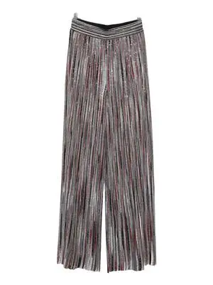 Missoni Striped Wide-leg Trousers With Crystal Embellishment - Multicolor