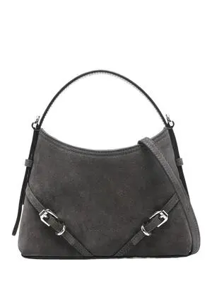 Givenchy GIVENCHY Grey Suede Mini Bag With Buckle Detail Gray