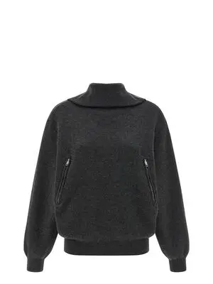Balenciaga BALENCIAGA Back-to-Front Wool Knit Sweater Gray