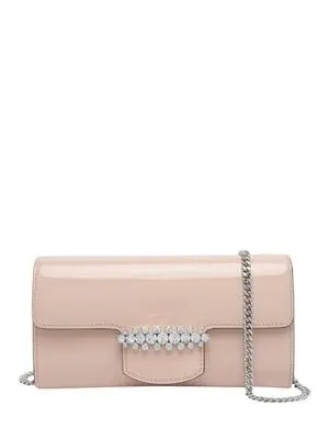 JIMMY CHOO JIMMY CHOO Bing Chain Wallet Pink