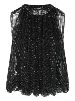 SPORTMAX SPORTMAX Nodo Mesh Top With Crystals