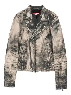 DIESEL® Leather Jacket - Cream